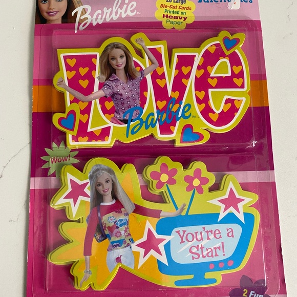Barbie | Holiday | Nip Barbie 20 Valentines Pack 20 Die Cut Cards So ...